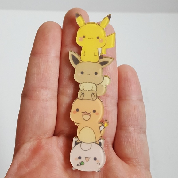 Pokemon | Jewelry | Pokemon Acrylic Kawaii Pin Brooch | Poshmark